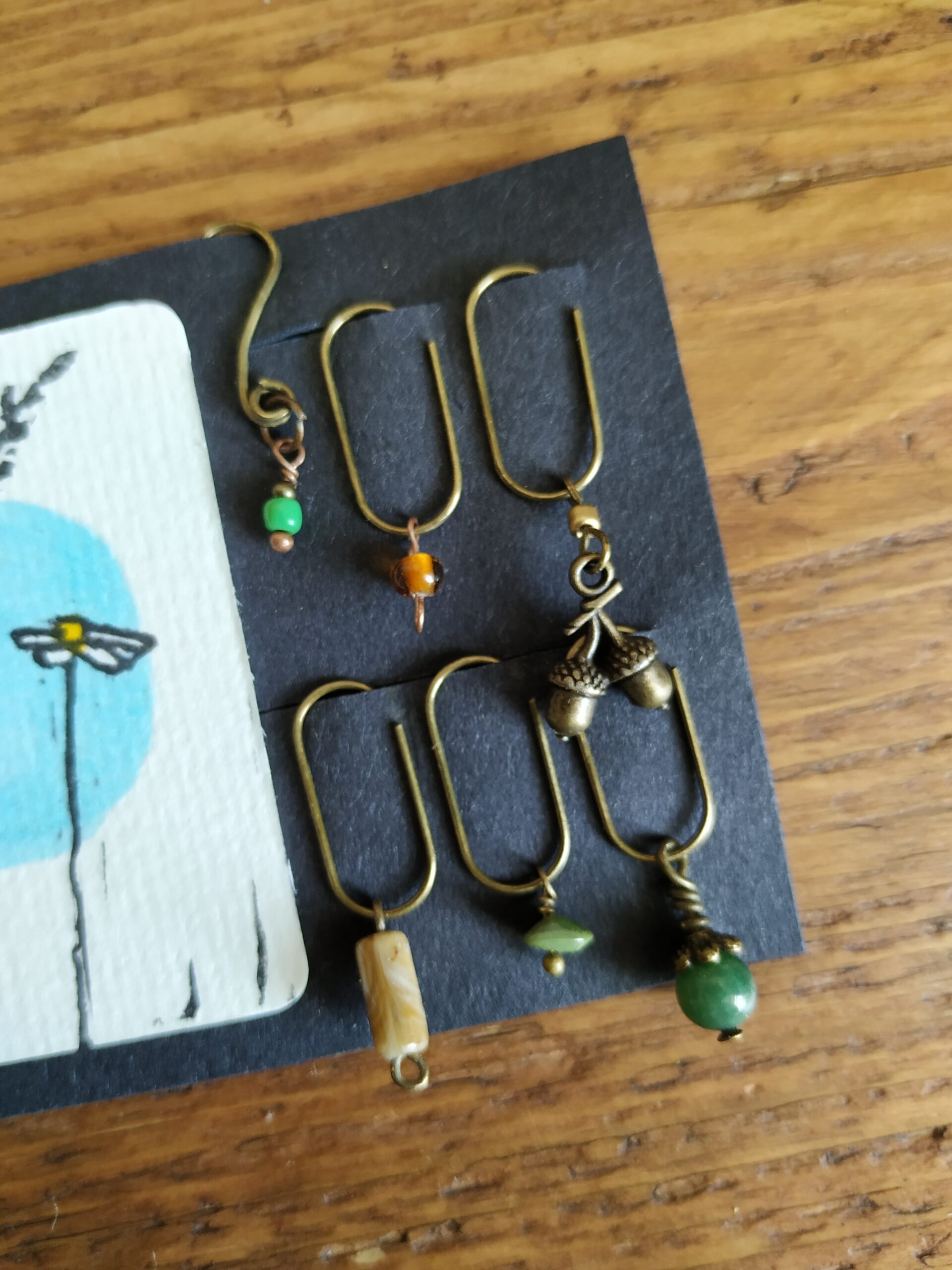 Woodland Inspired Book Charms, Set of 6 (bc11)